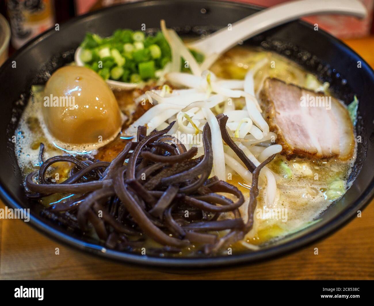 Sapporo, Hokkaido, Japan - Miso Ramen, Japanese traditional noodle soup ...