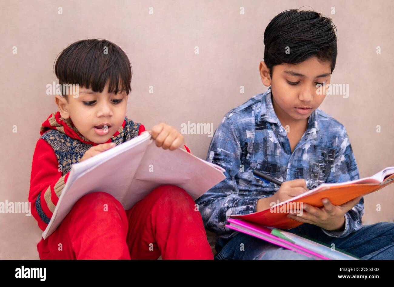 Indian boys school writing hi-res stock photography and images - Alamy