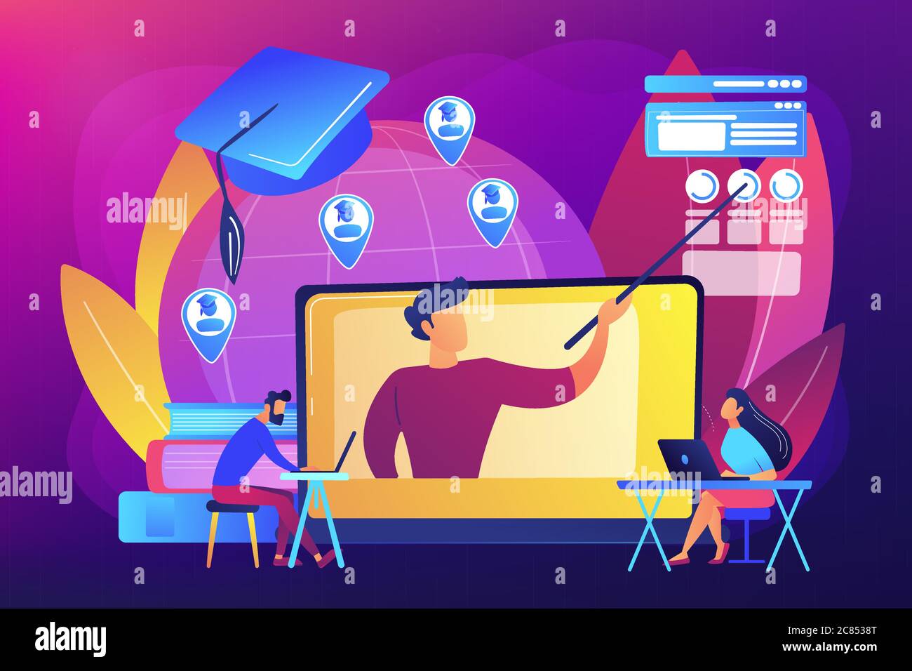 Digital educator Stock Vector Images - Alamy