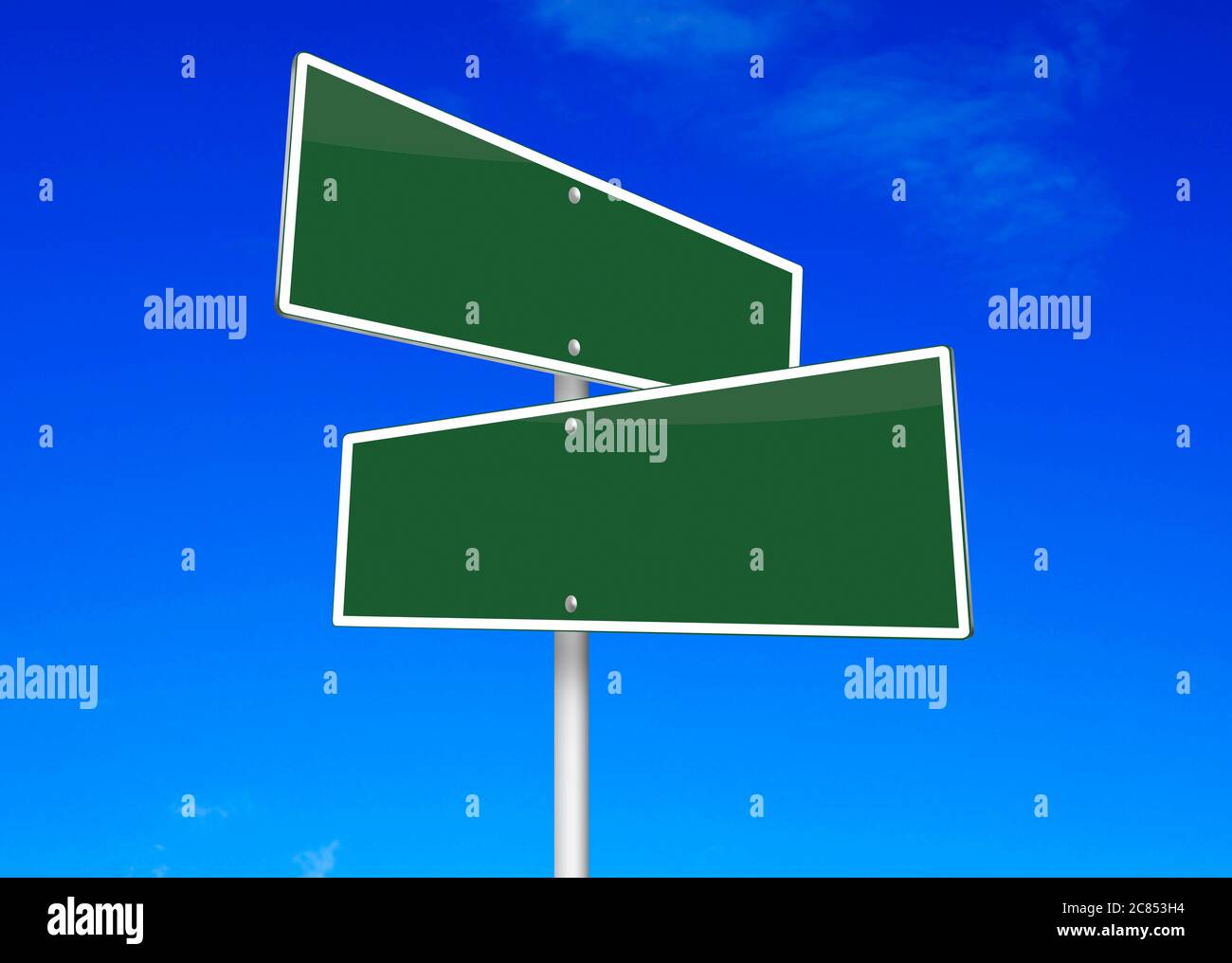 Blank pole sign Stock Photo - Alamy