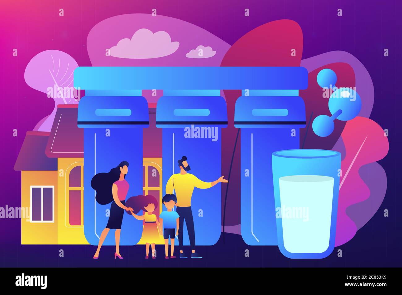 Water filtering system concept vector illustration Stock Vector Image ...