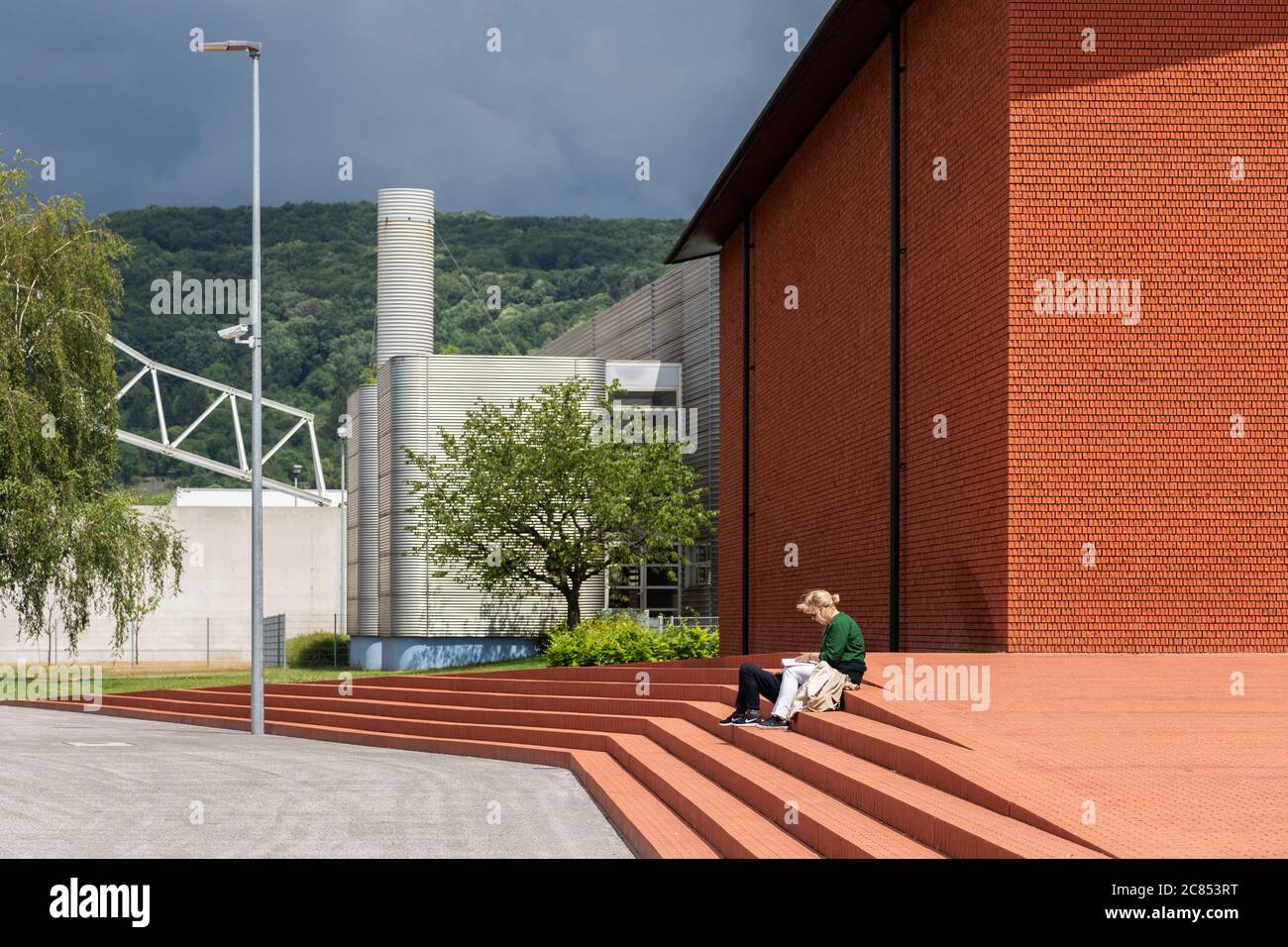 Visitors at the Vitra Design Museum in Basel Stock Photo - Alamy