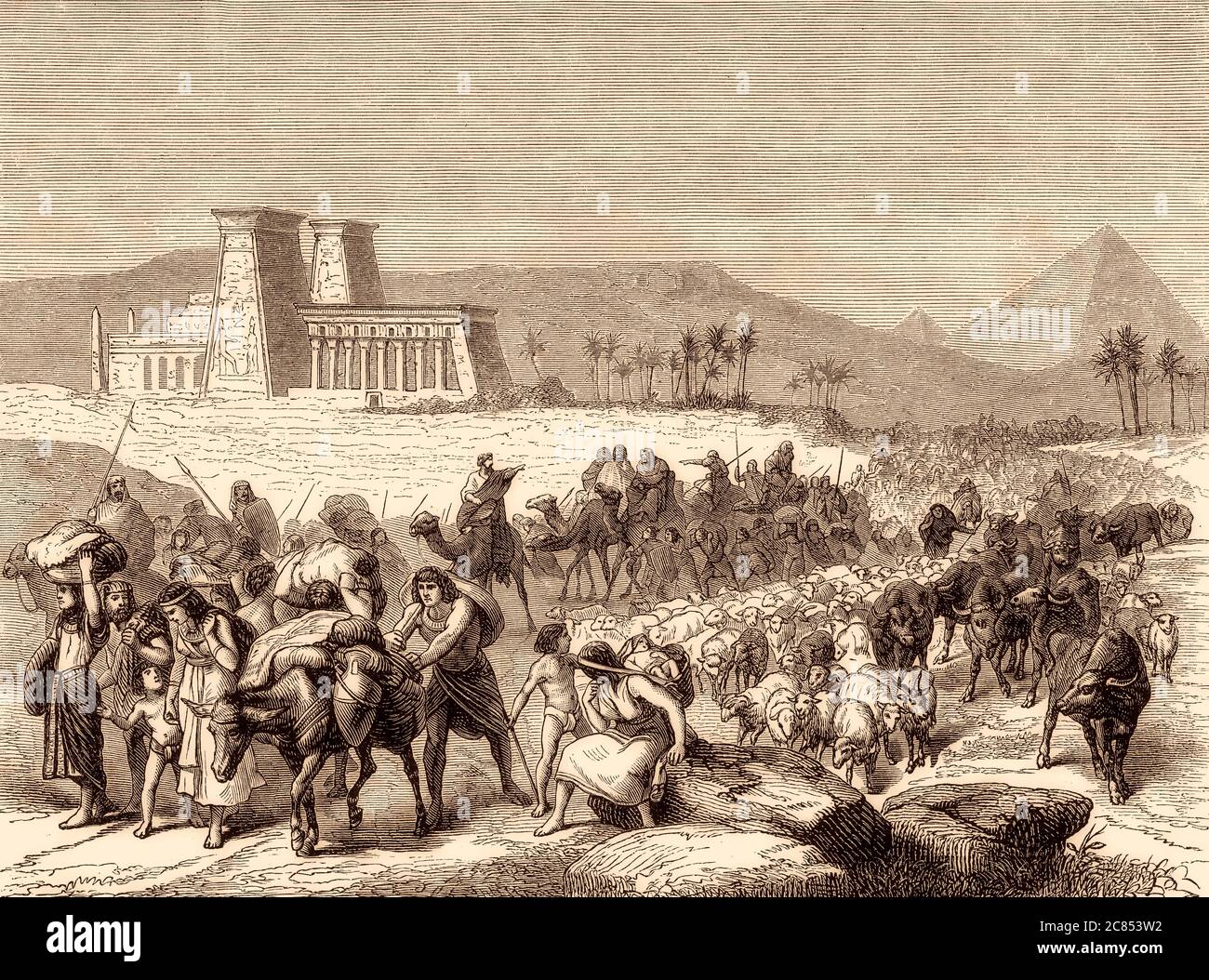 The Israelites' deliverance from slavery in Egypt Stock Photo - Alamy