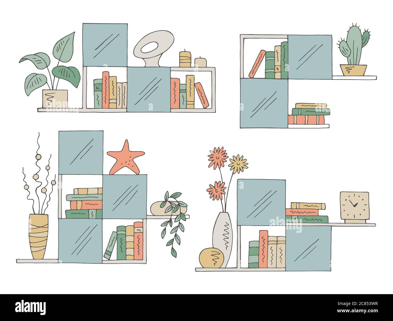 Shelves design Stock Vector Images - Alamy