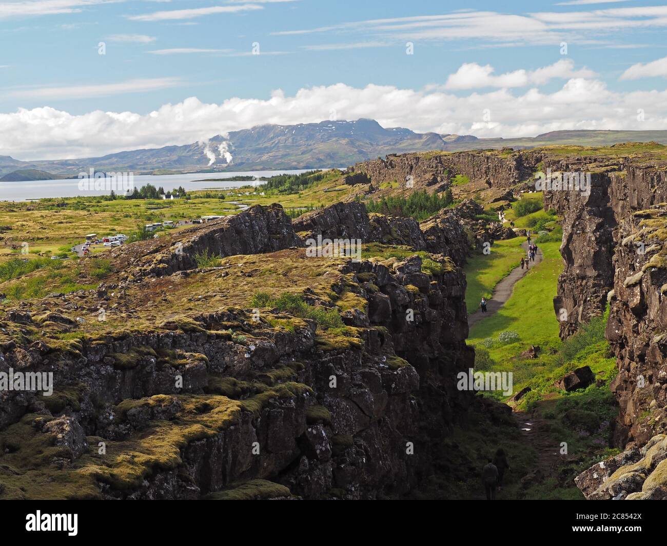 Thingvellir national park Iceland - north american - europe rift Stock ...