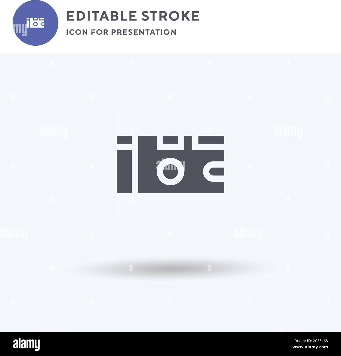 Disposable Camera icon vector, filled flat sign, solid pictogram ...