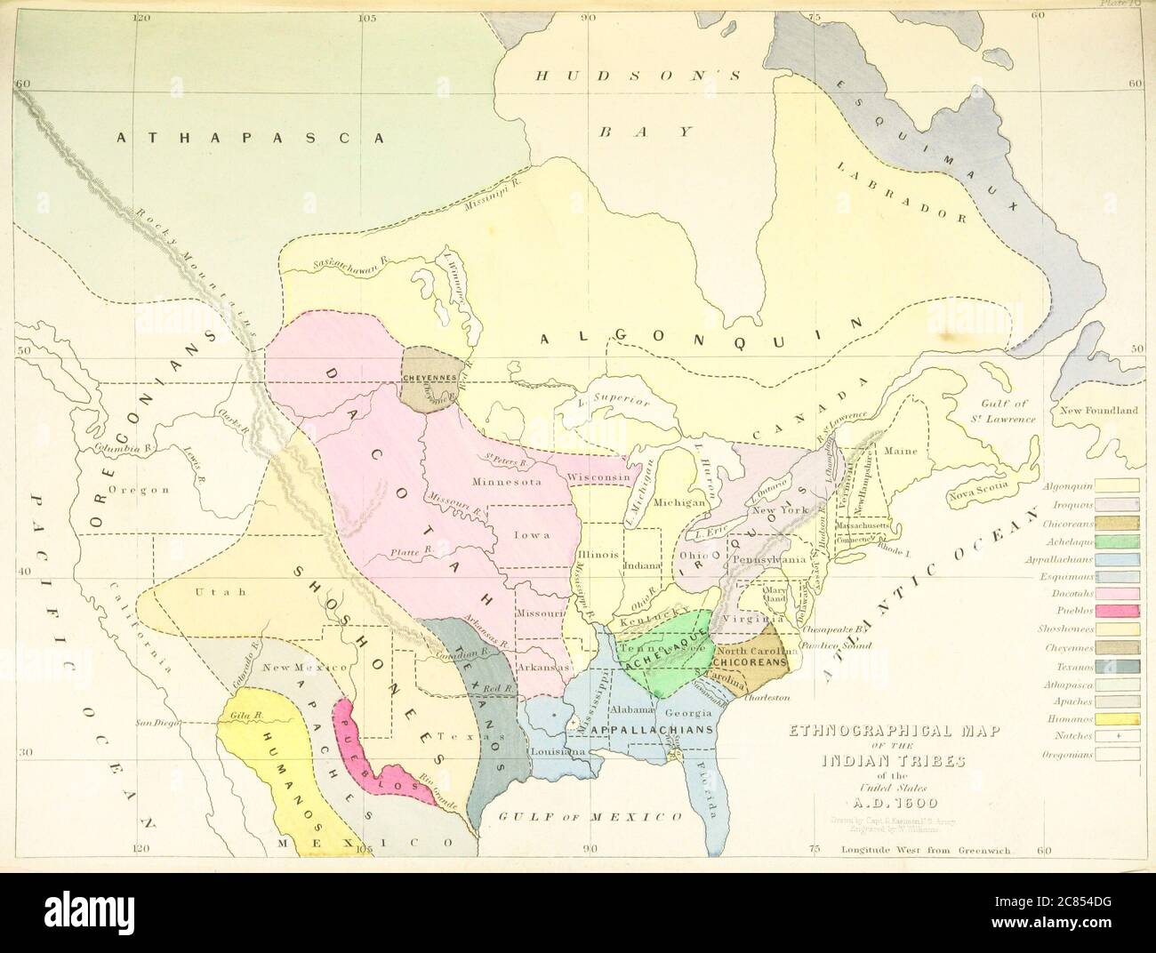 Indian Tribes Map High Resolution Stock Photography and Images - Alamy