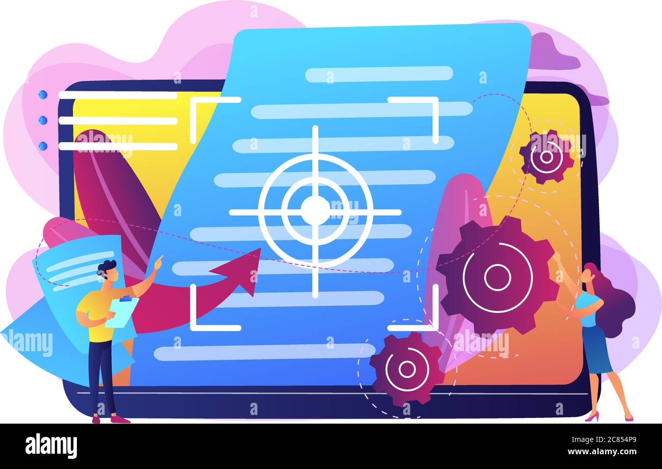 Vision and scope document concept vector illustration Stock Vector ... Vision and scope document concept vector illustration Stock Vector ...