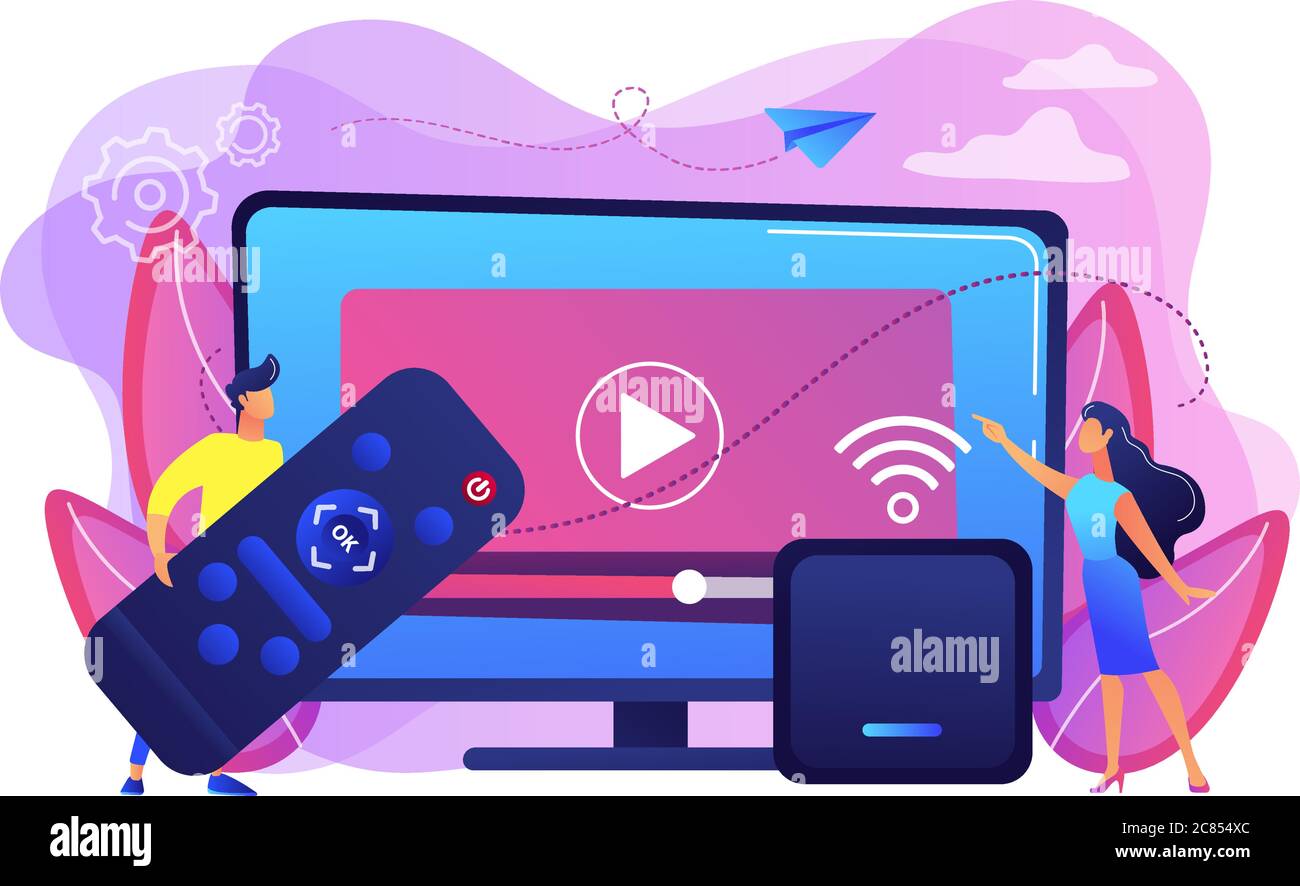 Smart TV box concept vector illustration Stock Vector Image & Art - Alamy