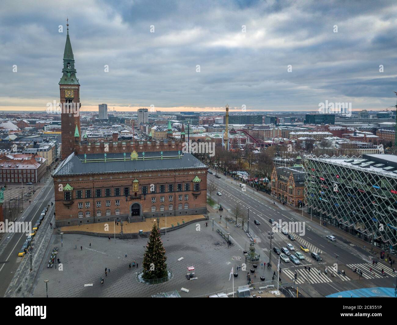 Copenhagen radhus clock hi-res stock photography and images - Alamy