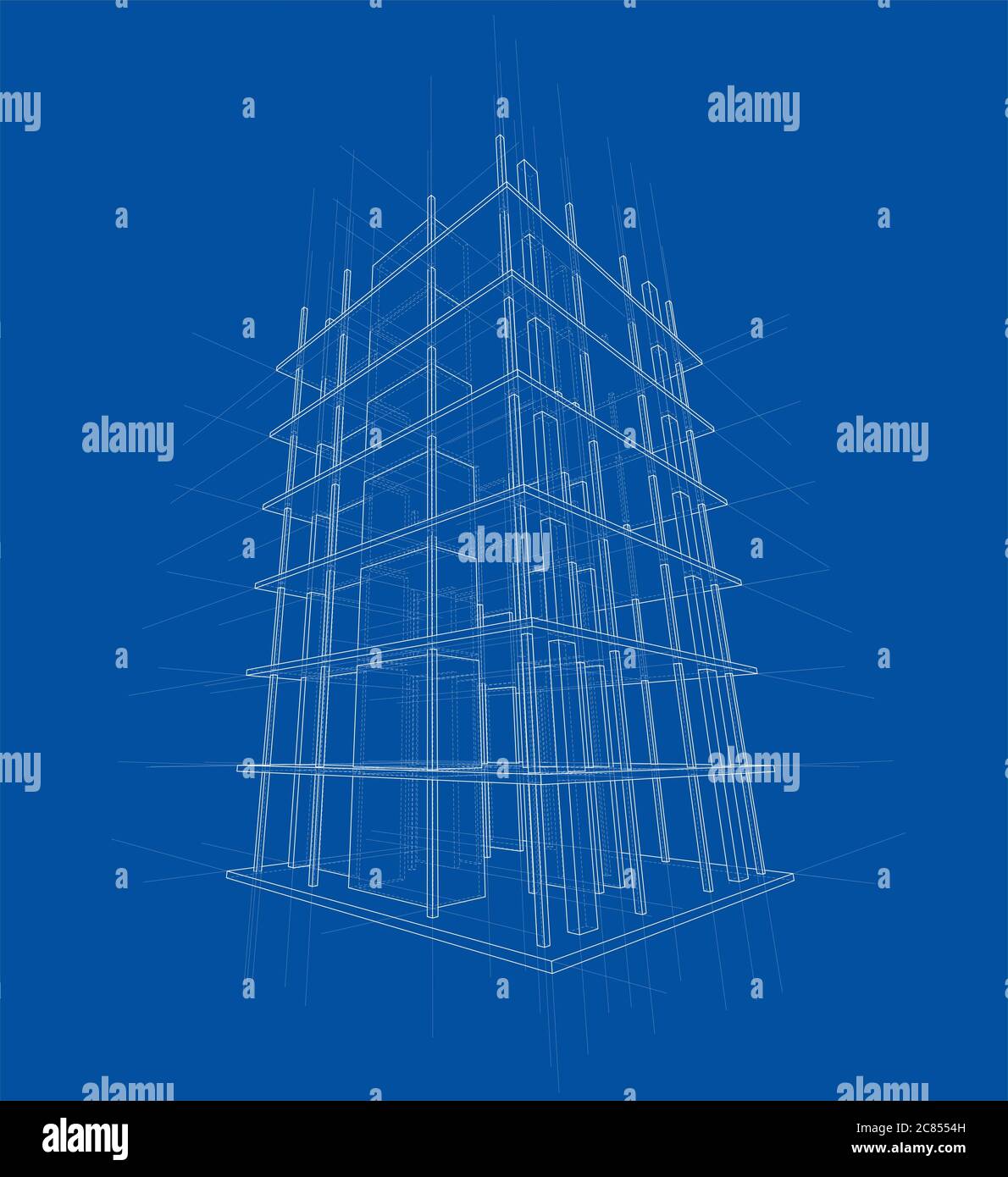 Drawing of a house under construction Stock Photo - Alamy