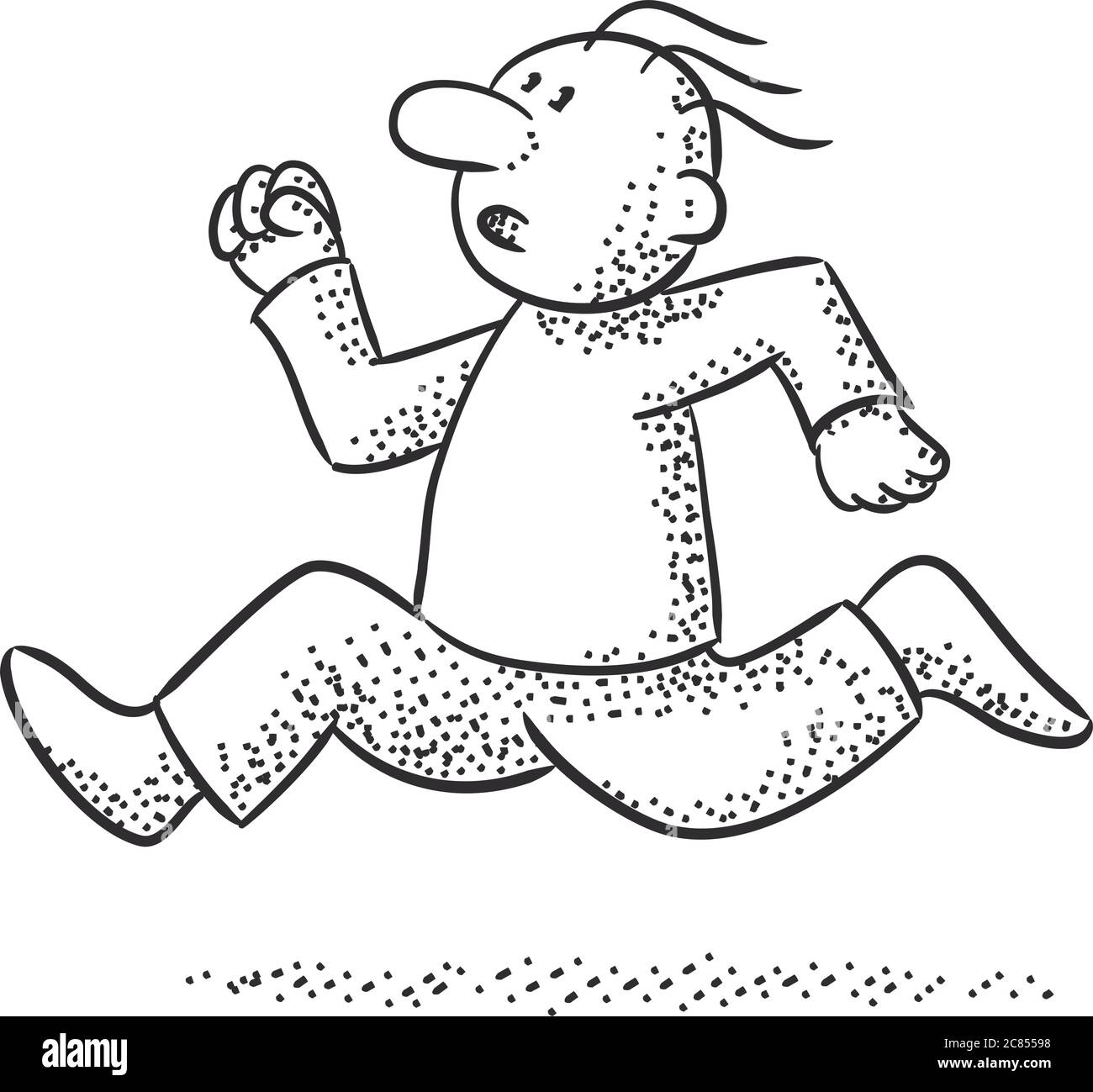 Energetic running man run Black and White Stock Photos & Images - Alamy