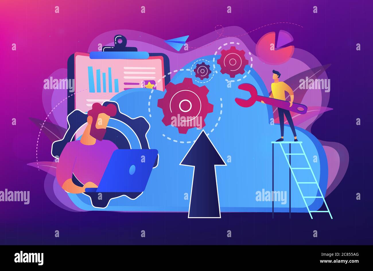 Cloud engineering concept vector illustration Stock Vector Image & Art ...