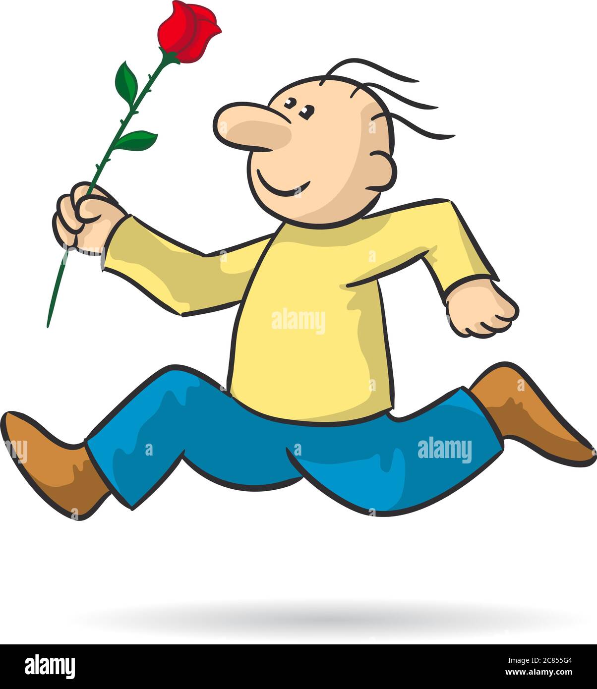 running in love Stock Vector Image & Art - Alamy