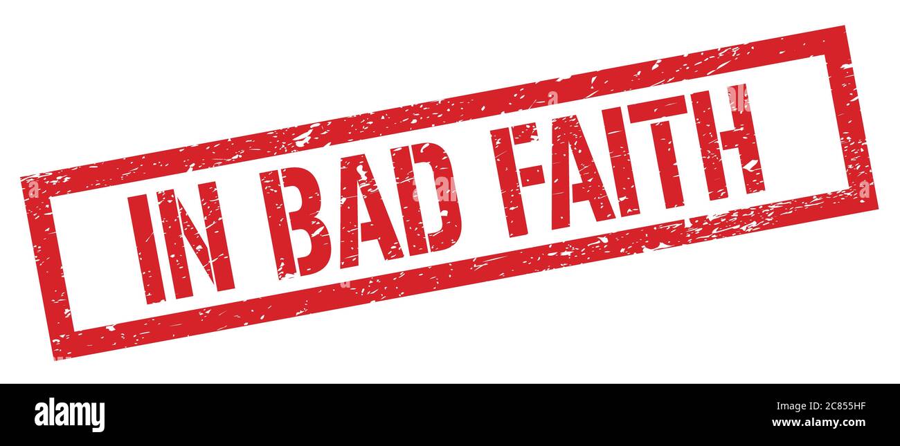 Bad faith hi-res stock photography and images - Alamy