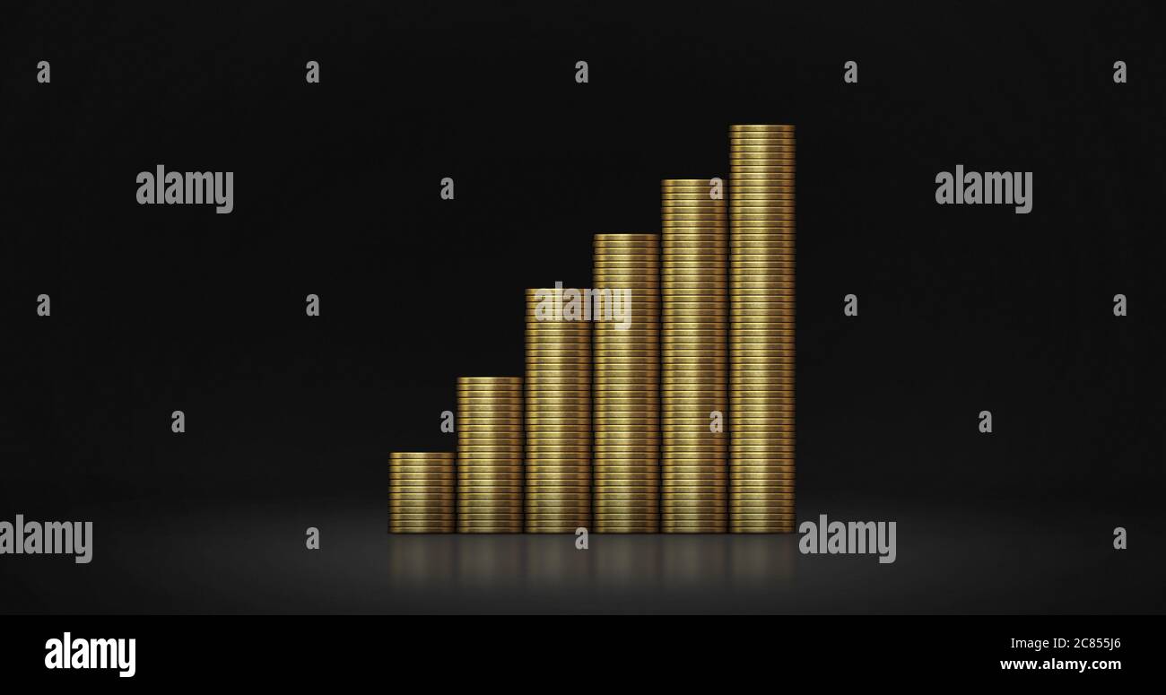 coins stack symbol for financial growth Stock Photo - Alamy