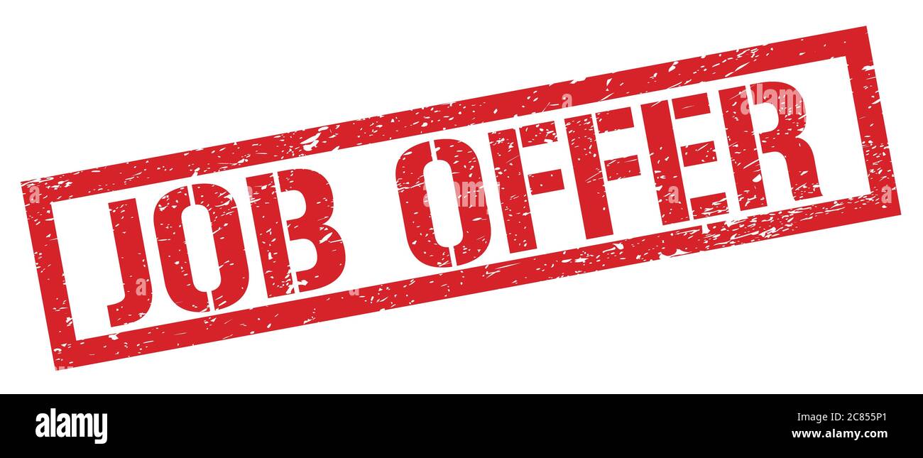 Job offer stamp sign seal hi-res stock photography and images - Alamy