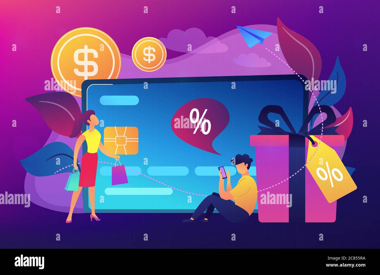 Debit card concept vector illustration Stock Vector Image & Art - Alamy