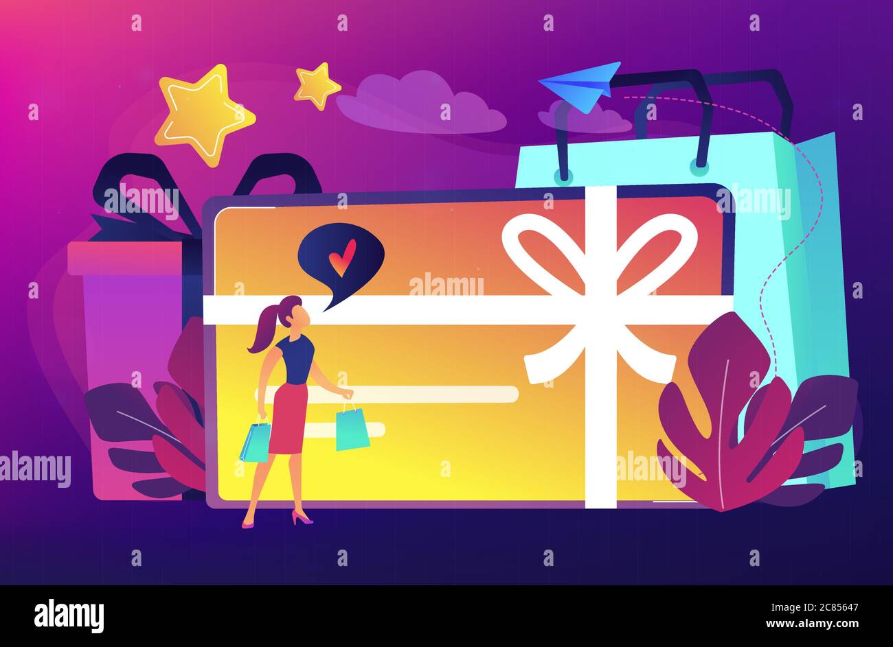 Gift card concept vector illustration Stock Vector Image & Art - Alamy
