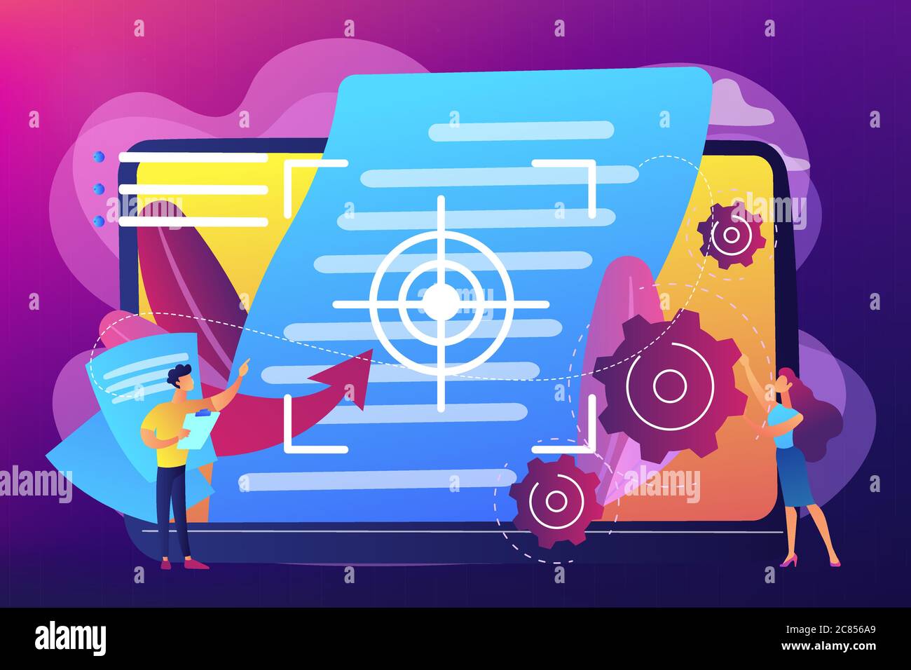 Vision and scope document concept vector illustration Stock Vector ... Vision and scope document concept vector illustration Stock Vector ...