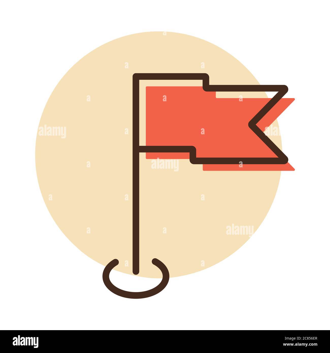 Flag GPS pin vector icon. Navigation sign. Graph symbol for travel and ...