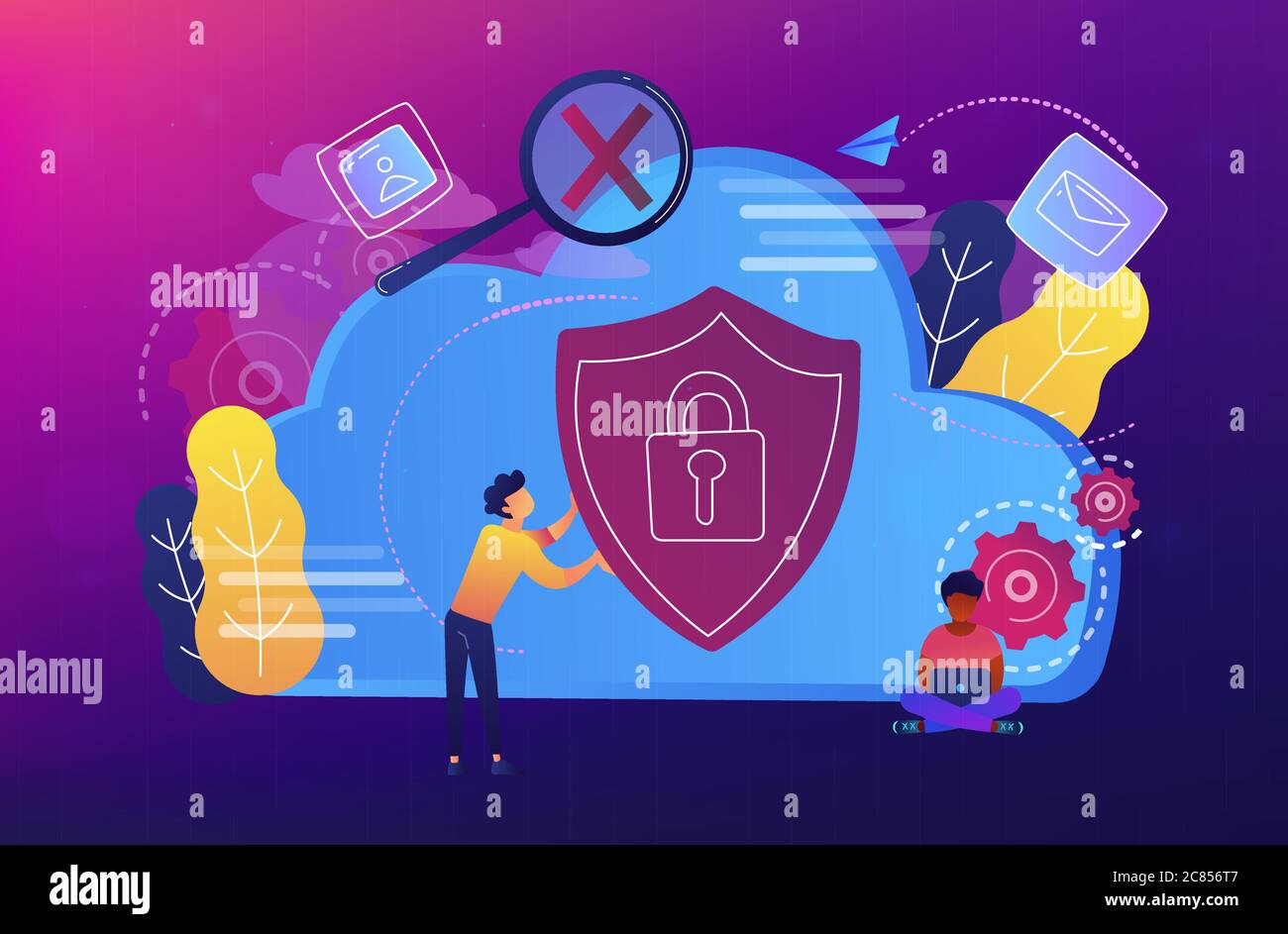 Cloud computing security concept vector illustration Stock Vector Image ... Cloud computing security concept vector illustration Stock Vector Image ...
