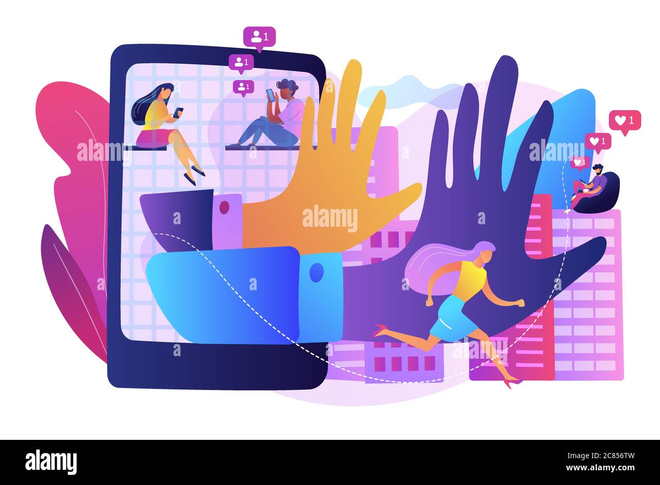 Digital overload cartoon hi-res stock photography and images - Alamy