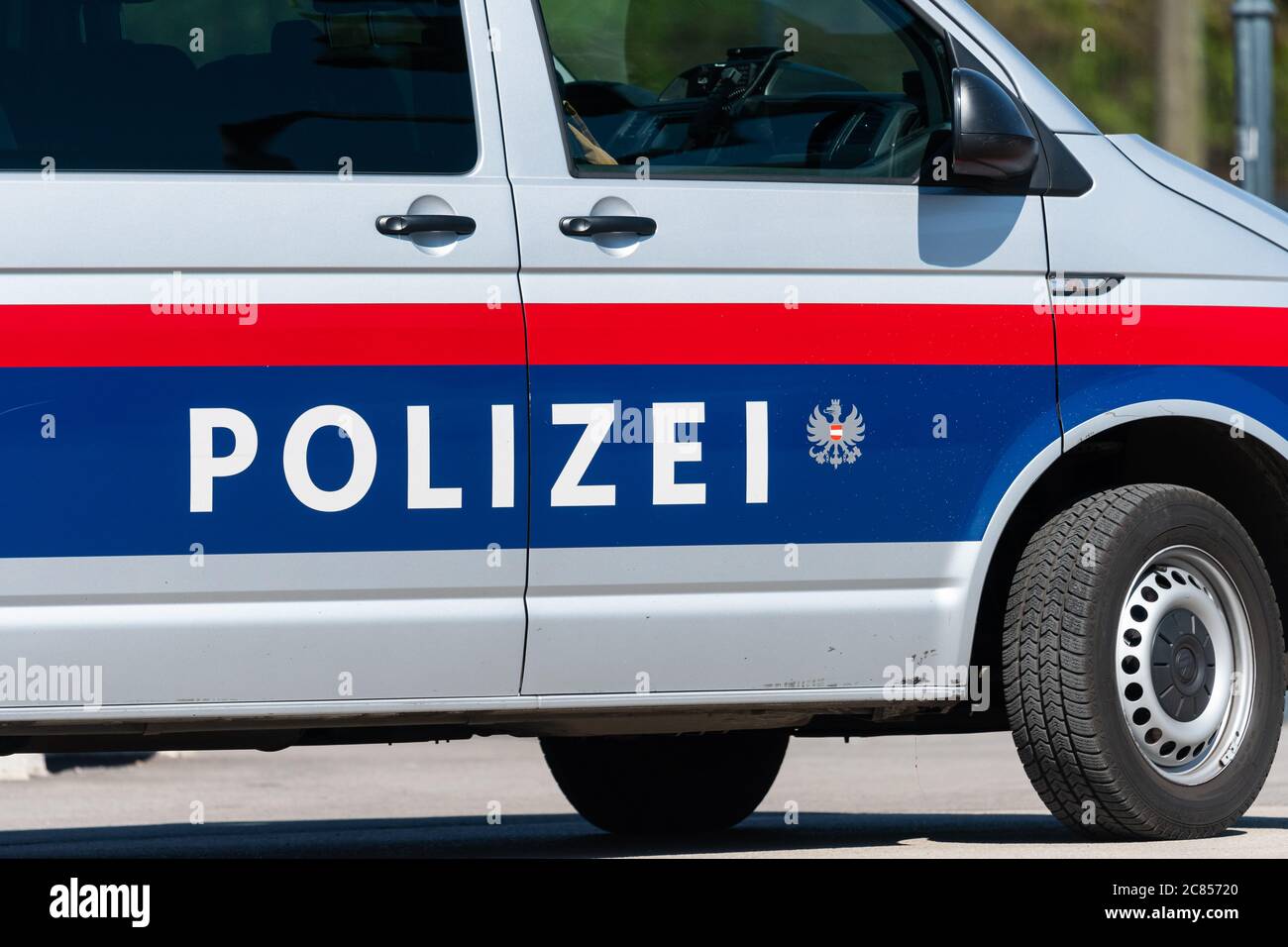Vienna, Austria - June 18, 2020: Car of the Austrian police on a sunny ...