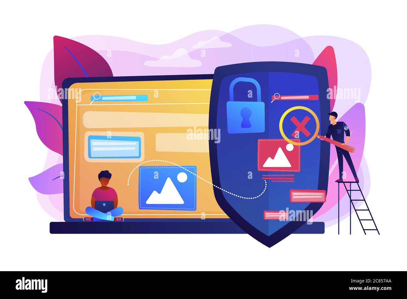 Media content control concept vector illustration Stock Vector Image ...