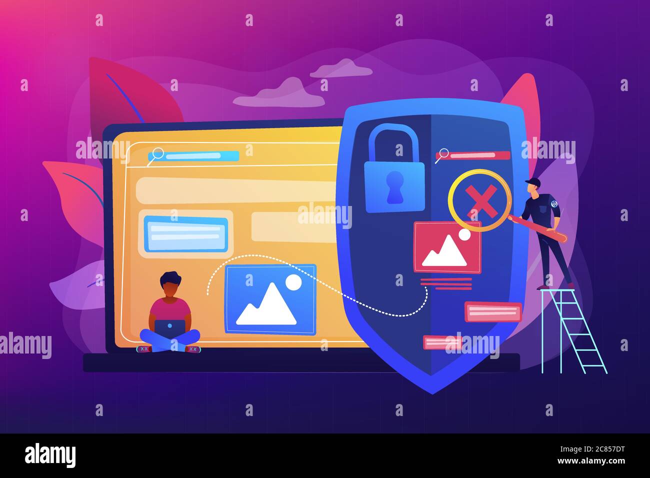 Media content control concept vector illustration Stock Vector Image ...