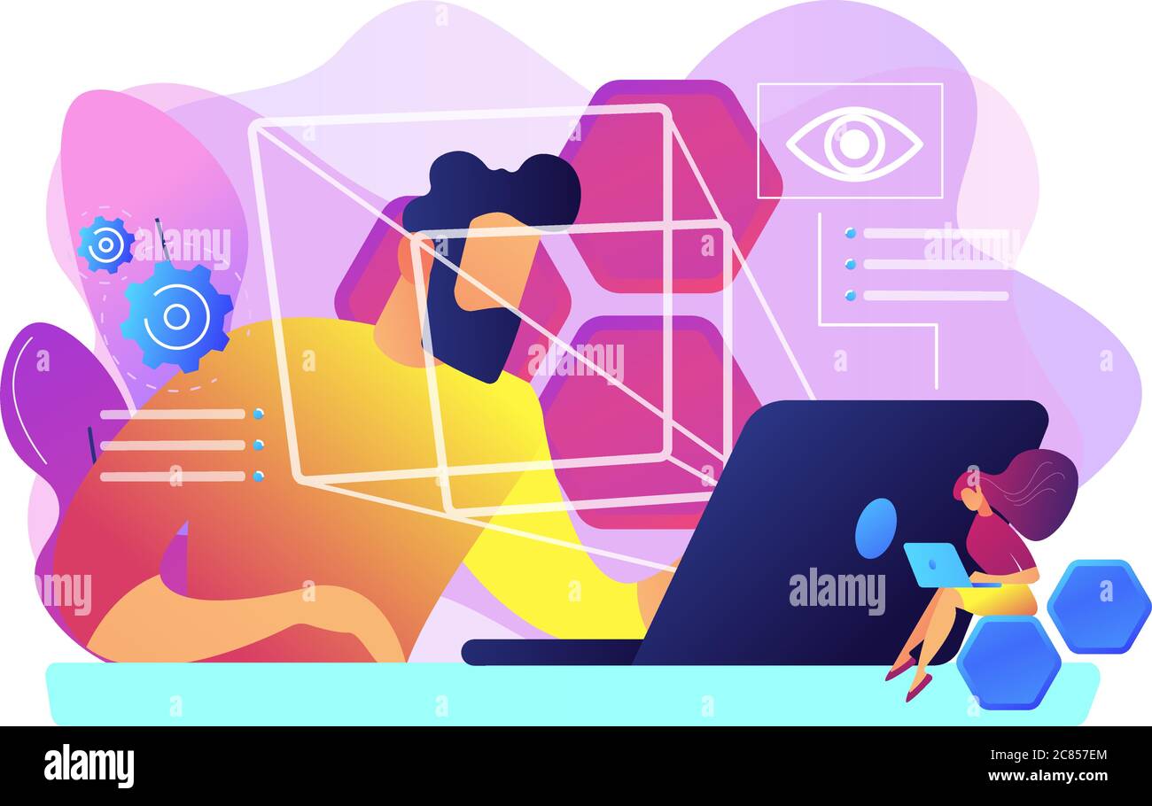 Eye tracking technology concept vector illustration Stock Vector Image ...