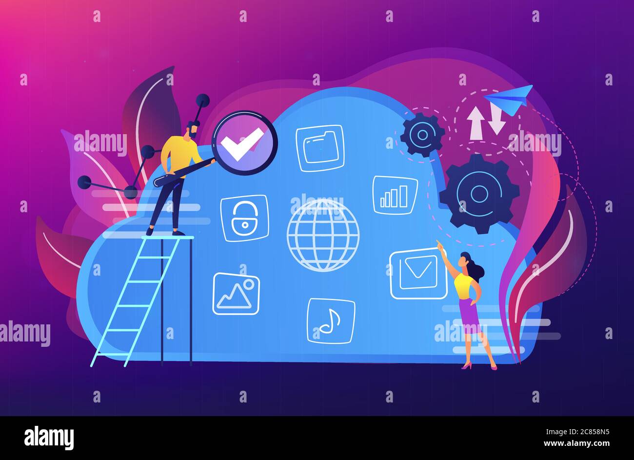 Big data concept vector illustration Stock Vector Image & Art - Alamy