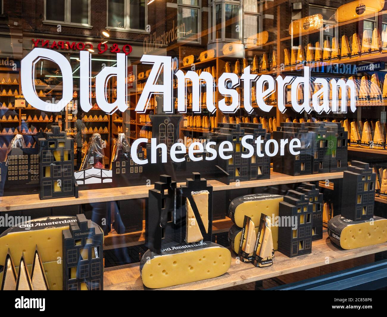 Amsterdam, Netherlands - October 15 2018: Old Amsterdam Cheese Store ...
