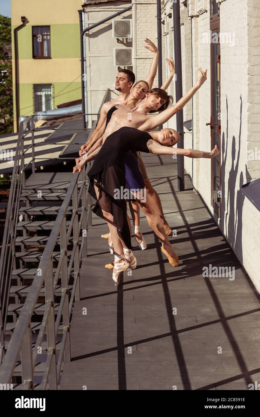 Ballerina On Stairs High Resolution Stock Photography and Images - Alamy