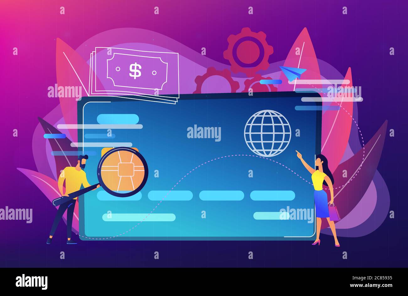 Plastic money concept vector illustration Stock Vector Image & Art - Alamy