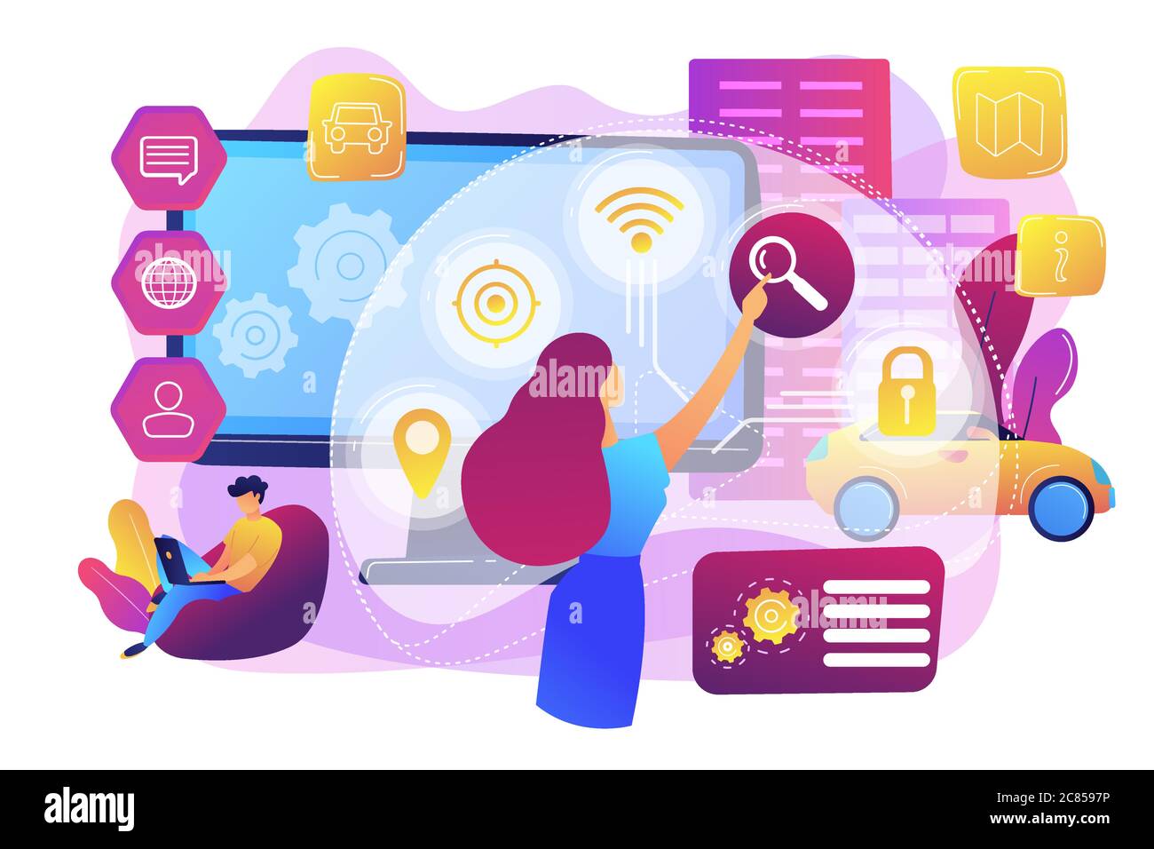 Intelligent interface concept vector illustration Stock Vector Image & Art - Alamy