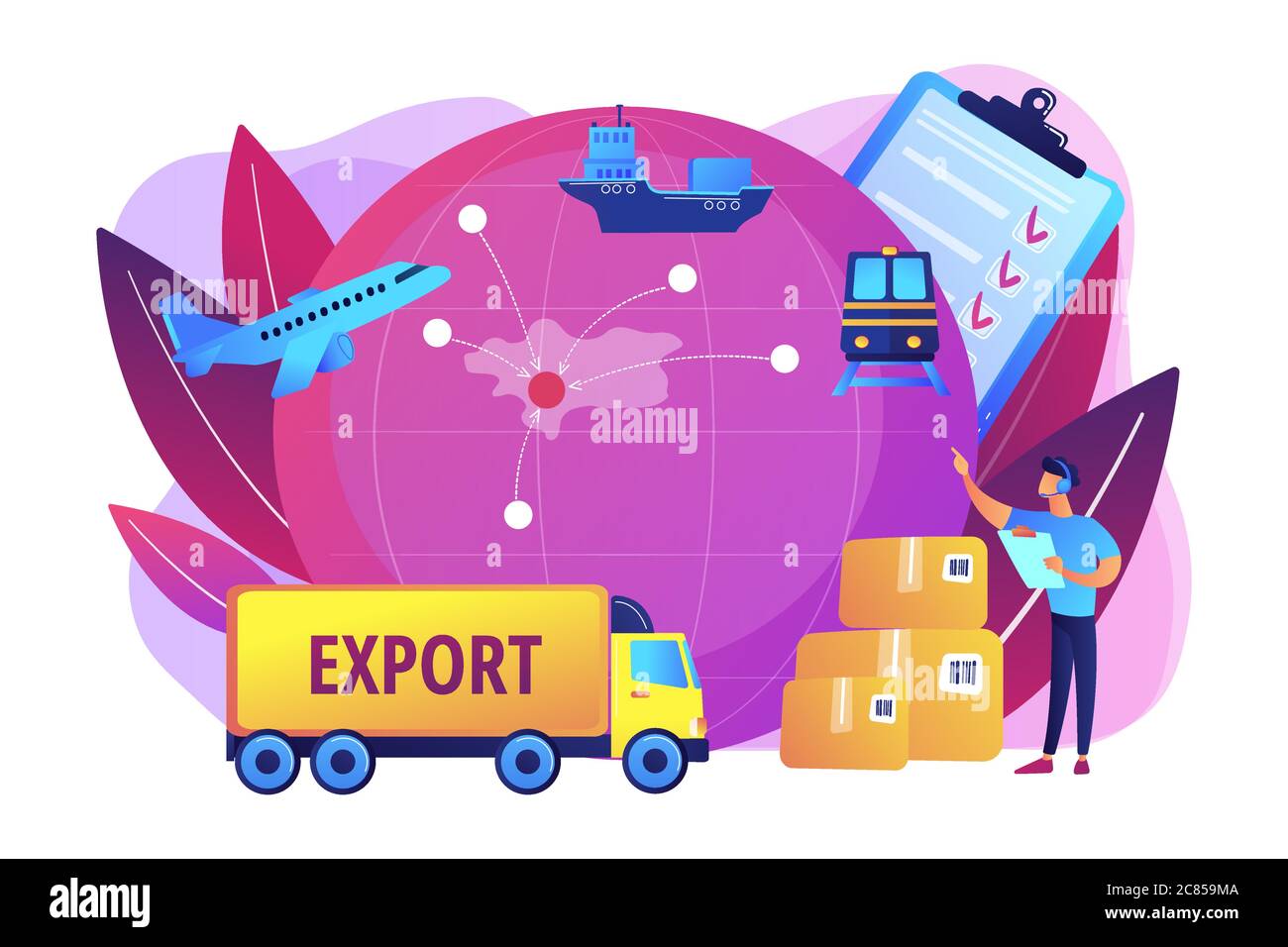 Export control concept vector illustration Stock Vector Image & Art - Alamy