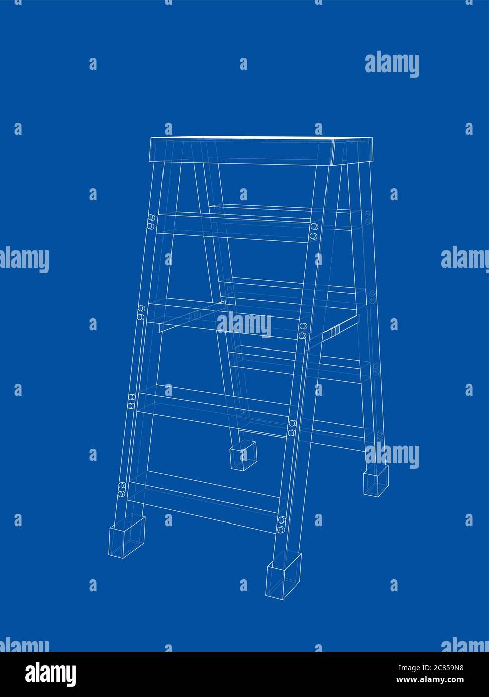 Outline household steps Stock Photo - Alamy