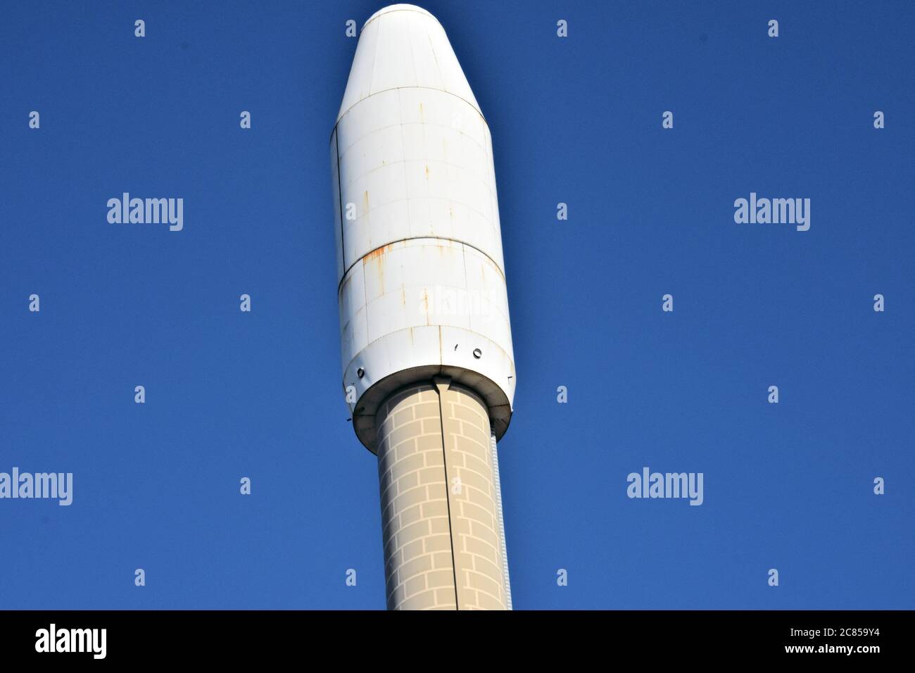 Strange buildings and blue sky Stock Photo - Alamy