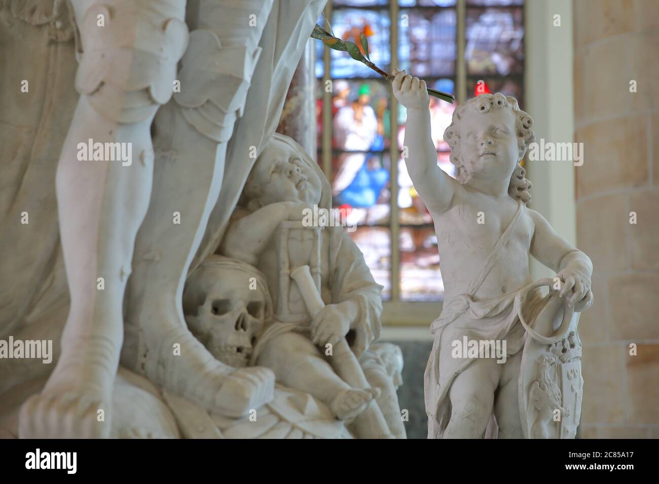 THE HAGUE, NETHERLANDS - JUNE 20, 2020: The interior of Grote of Sint ...