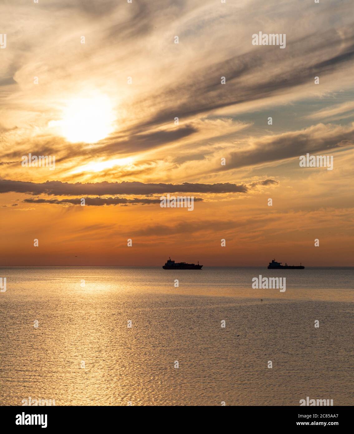 Sunset Hour on the Baltic Sea Stock Photo - Alamy