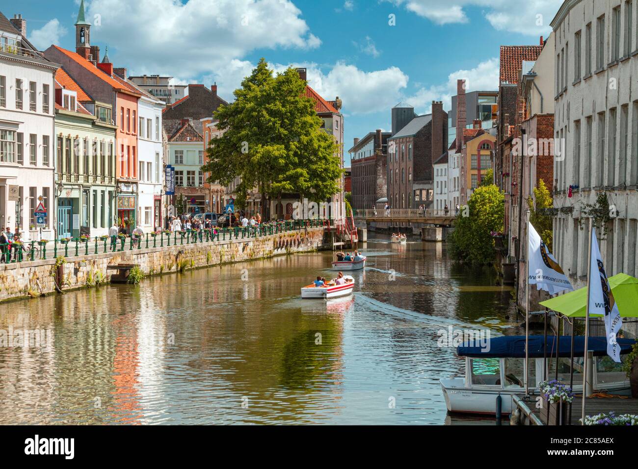 Beautiful ghent city view hi-res stock photography and images - Alamy