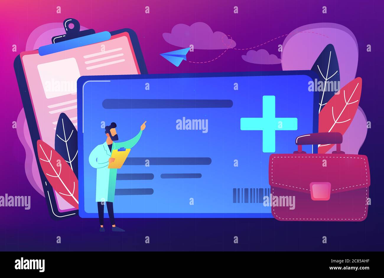 Healthcare smart card concept vector illustration Stock Vector Image ...