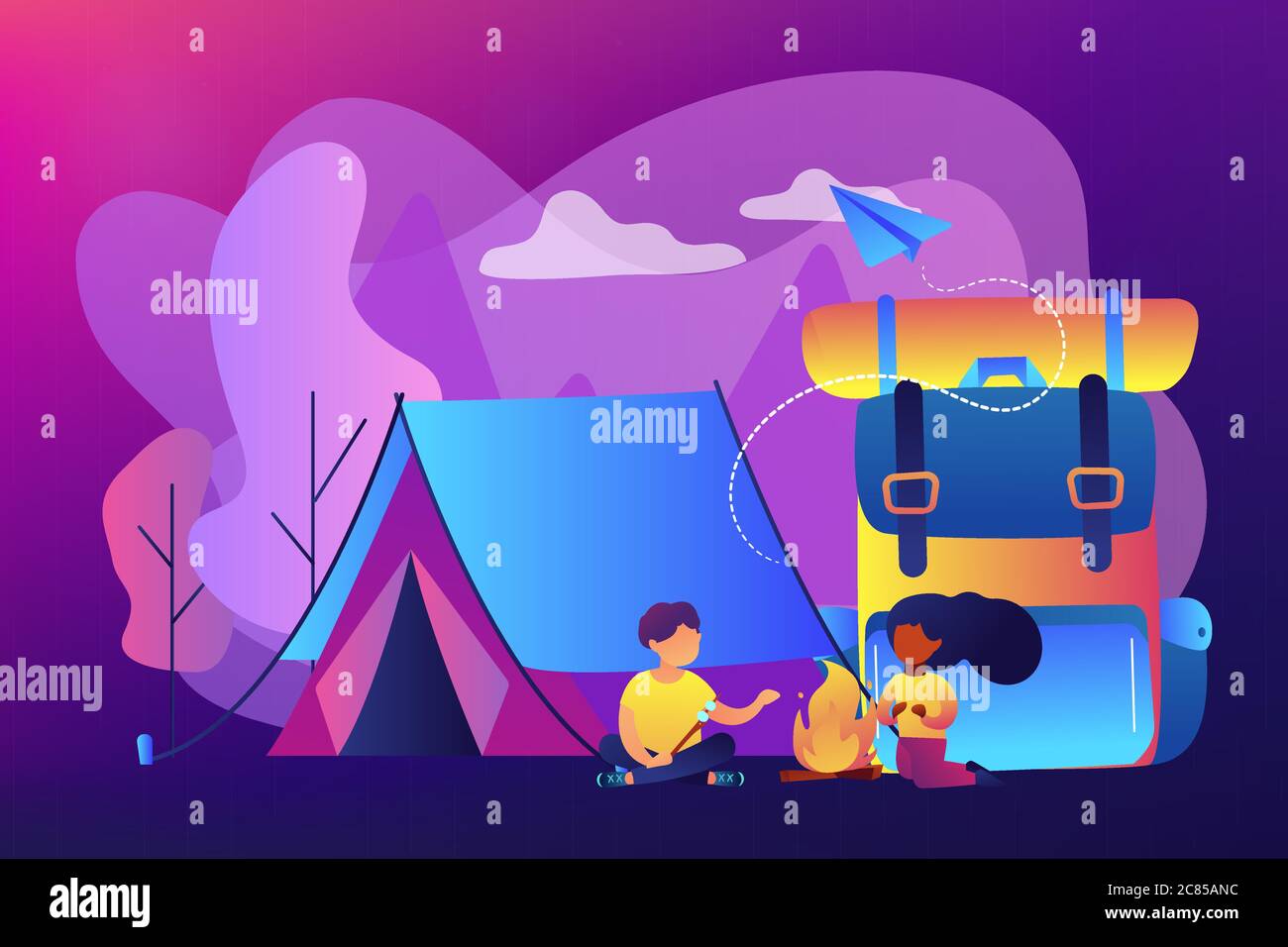 Summer camp concept vector illustration Stock Vector Image & Art - Alamy