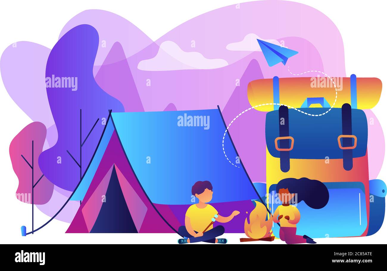 Summer camp concept vector illustration Stock Vector Image & Art - Alamy