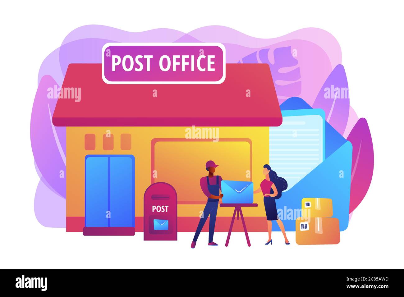 Post office concept vector illustration Stock Vector Image & Art - Alamy