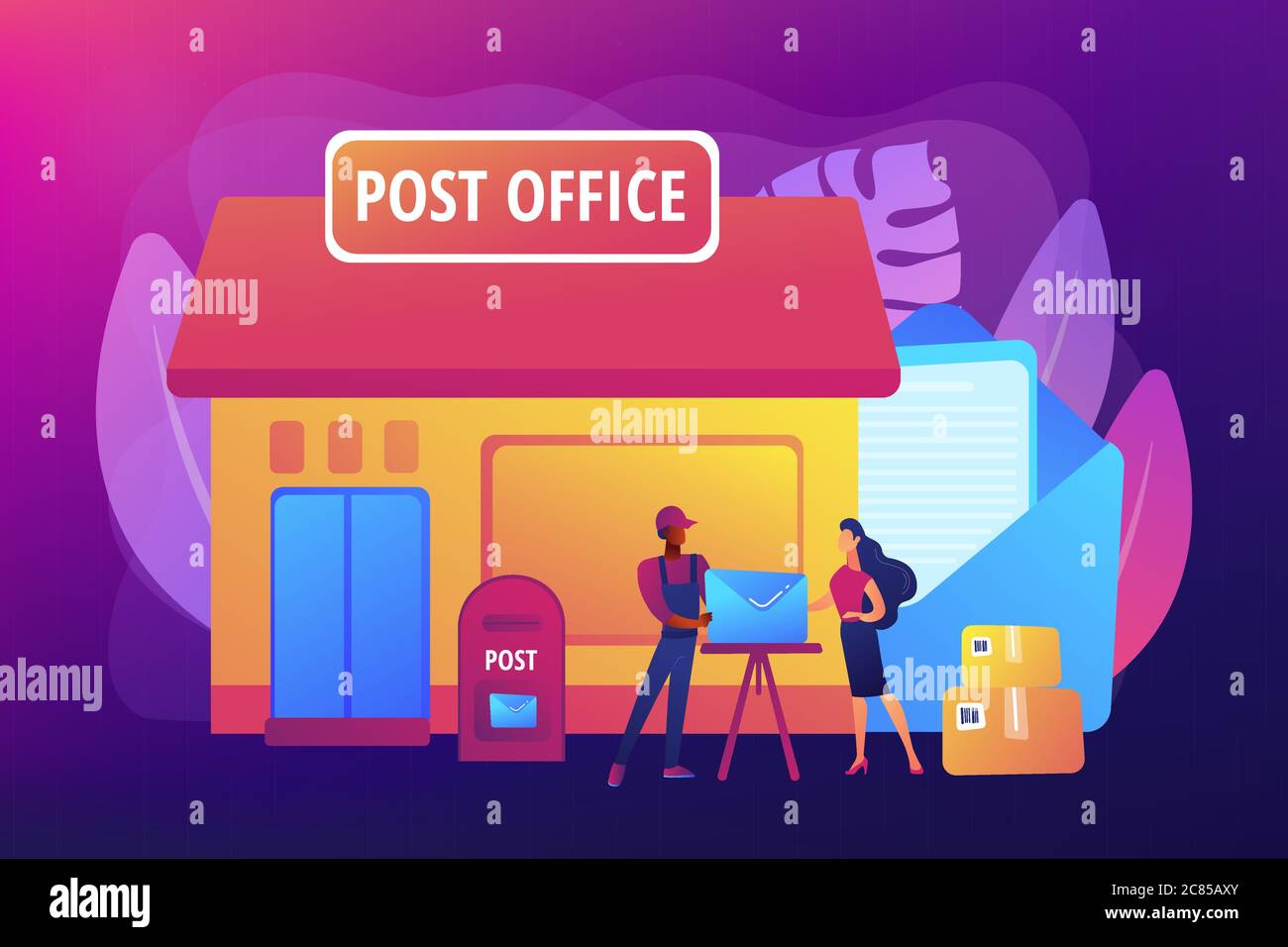 Post office concept vector illustration Stock Vector Image & Art - Alamy