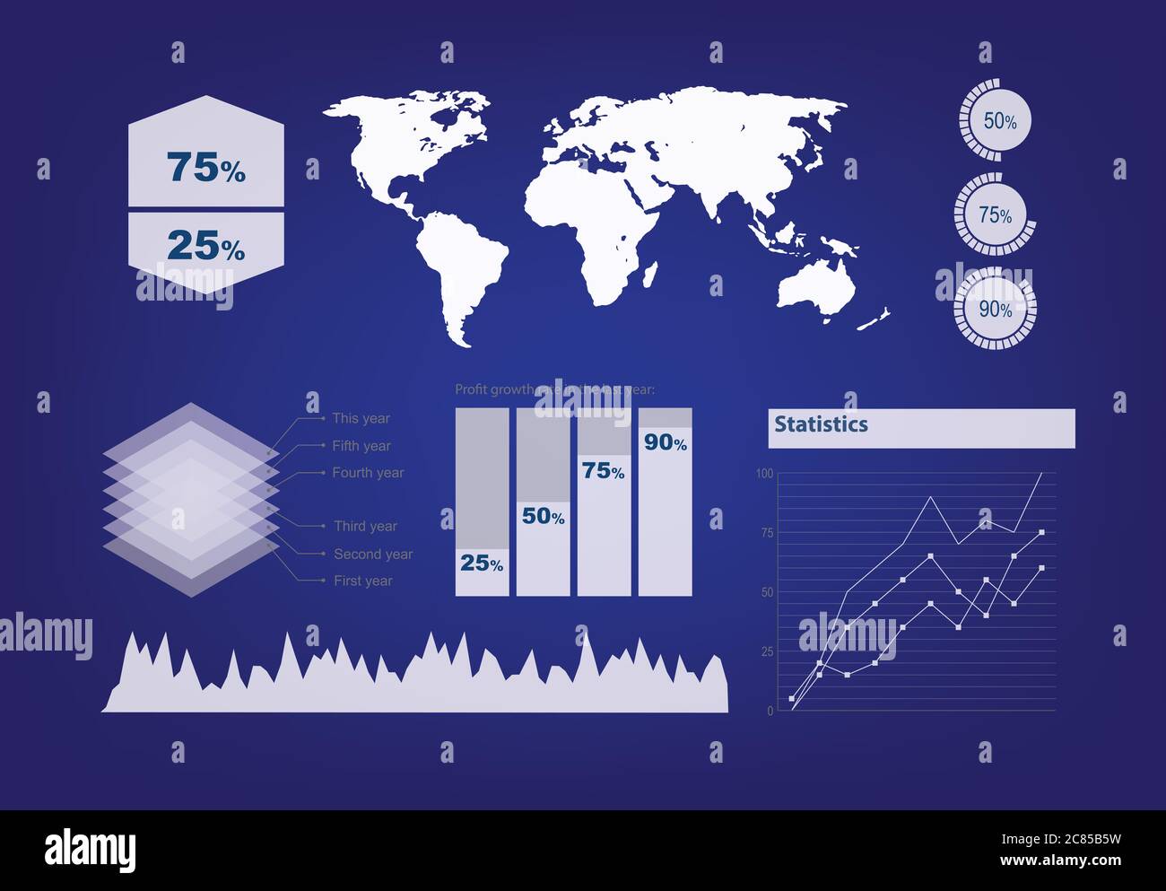 Data charts and graphs Stock Photo - Alamy