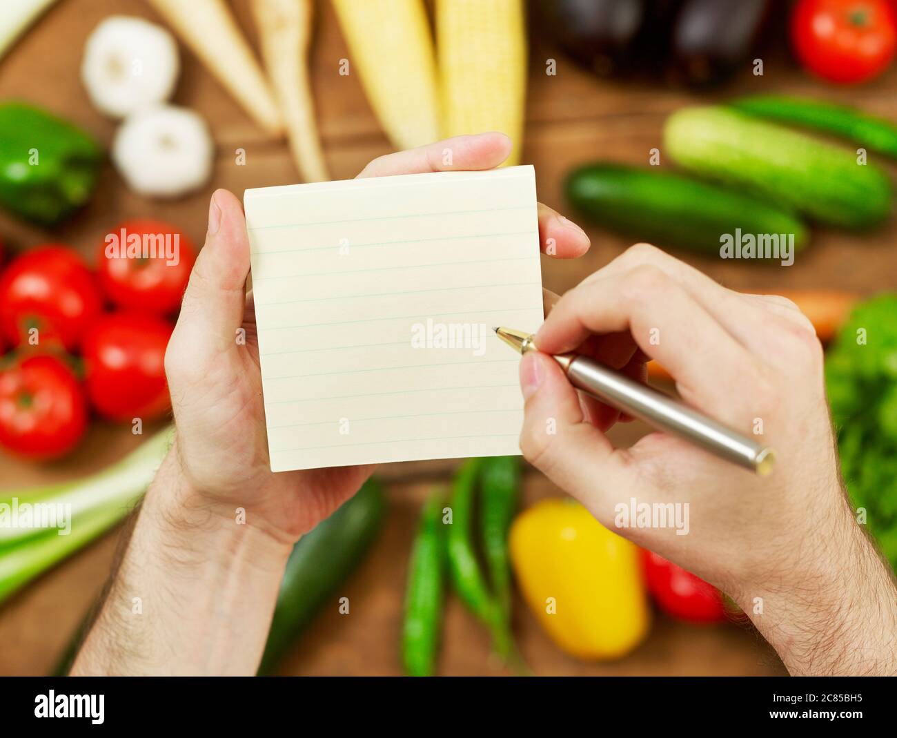 Healthy food list checkbox hi-res stock photography and images - Alamy
