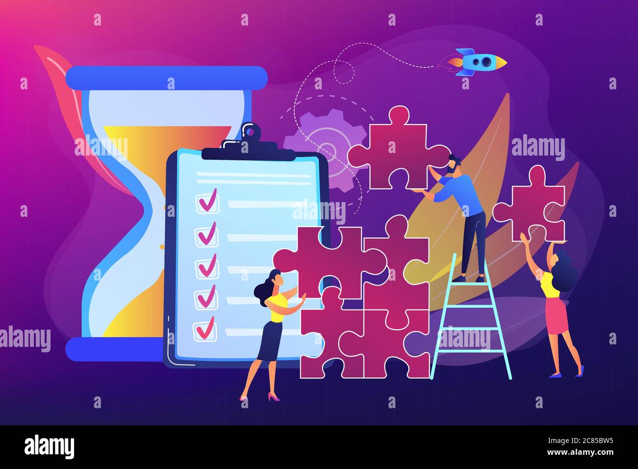 Project delivery concept vector illustration Stock Vector Image & Art ...